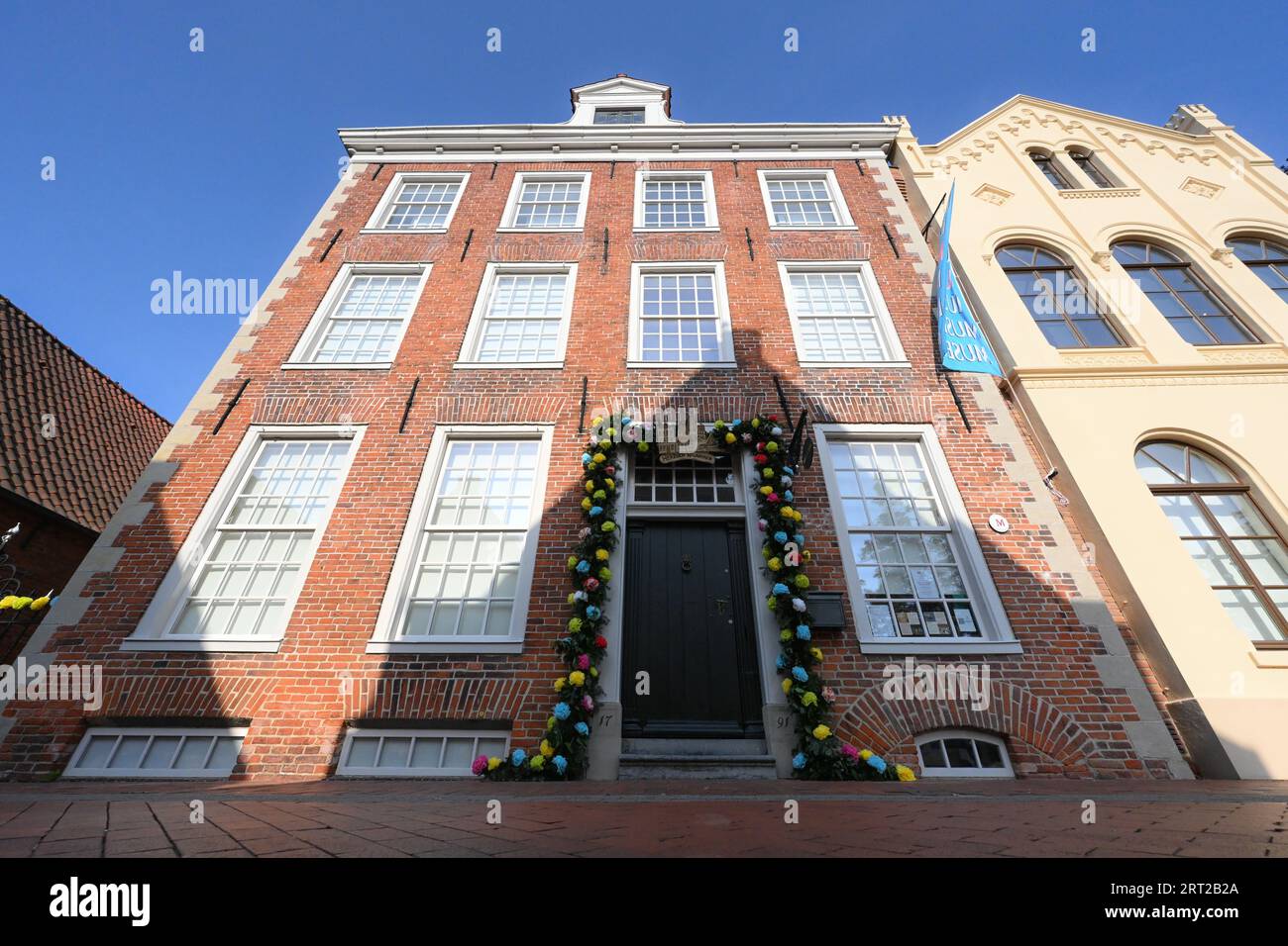 Leer, Germany. 10th Sep, 2023. The redesigned facade of the local ...