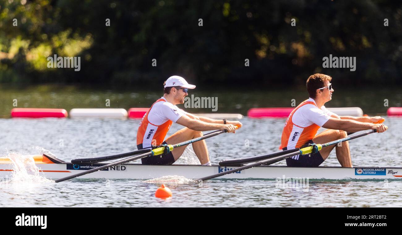 BELGRADE - Melvin Twellaar and Stef Broenink in action during the final ...