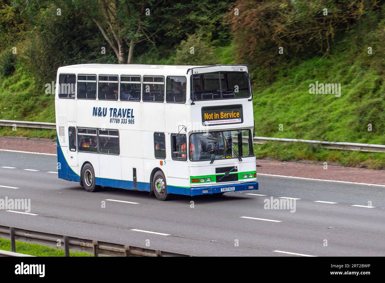 N&U, N & U Travel 1999 90s nineties White Volvo Double-decker PSV bus ...