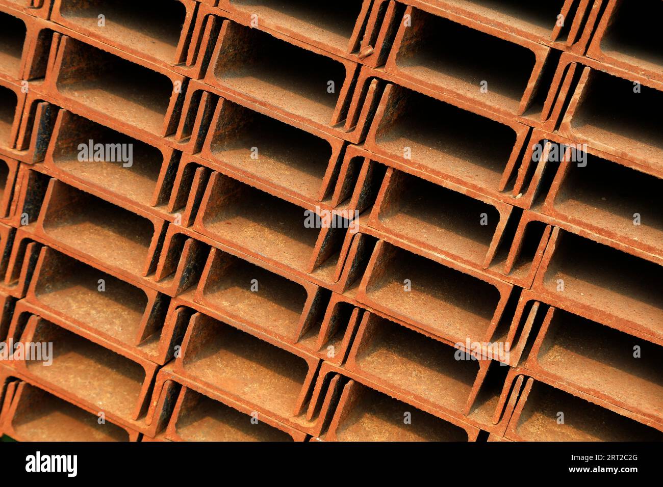 Steel cross section in the construction site Stock Photo - Alamy