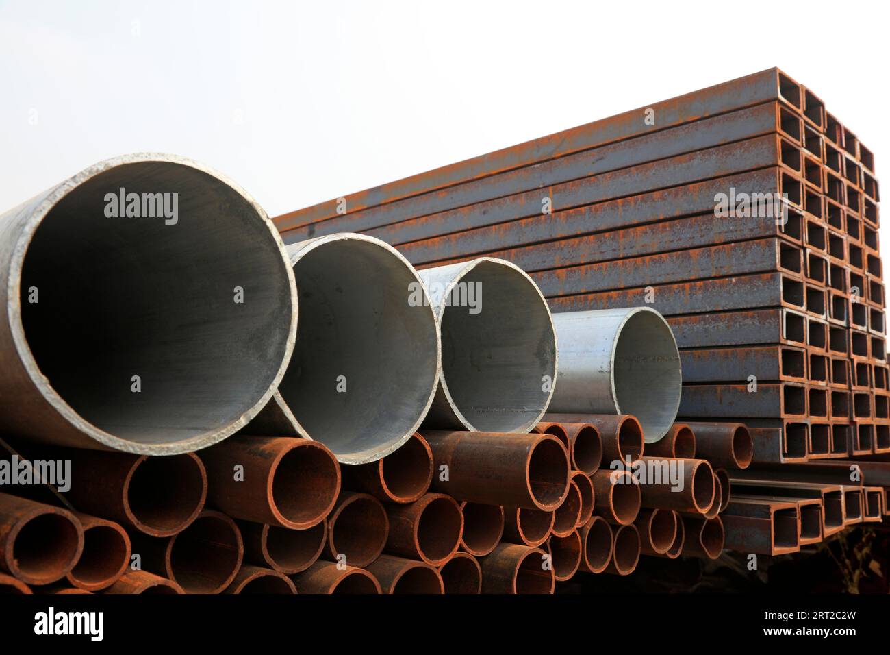 Steel cross section in the construction site Stock Photo - Alamy