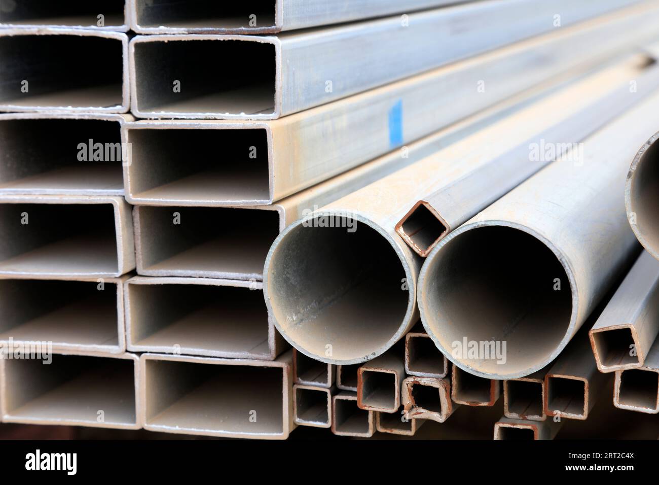Steel cross section in the construction site Stock Photo - Alamy