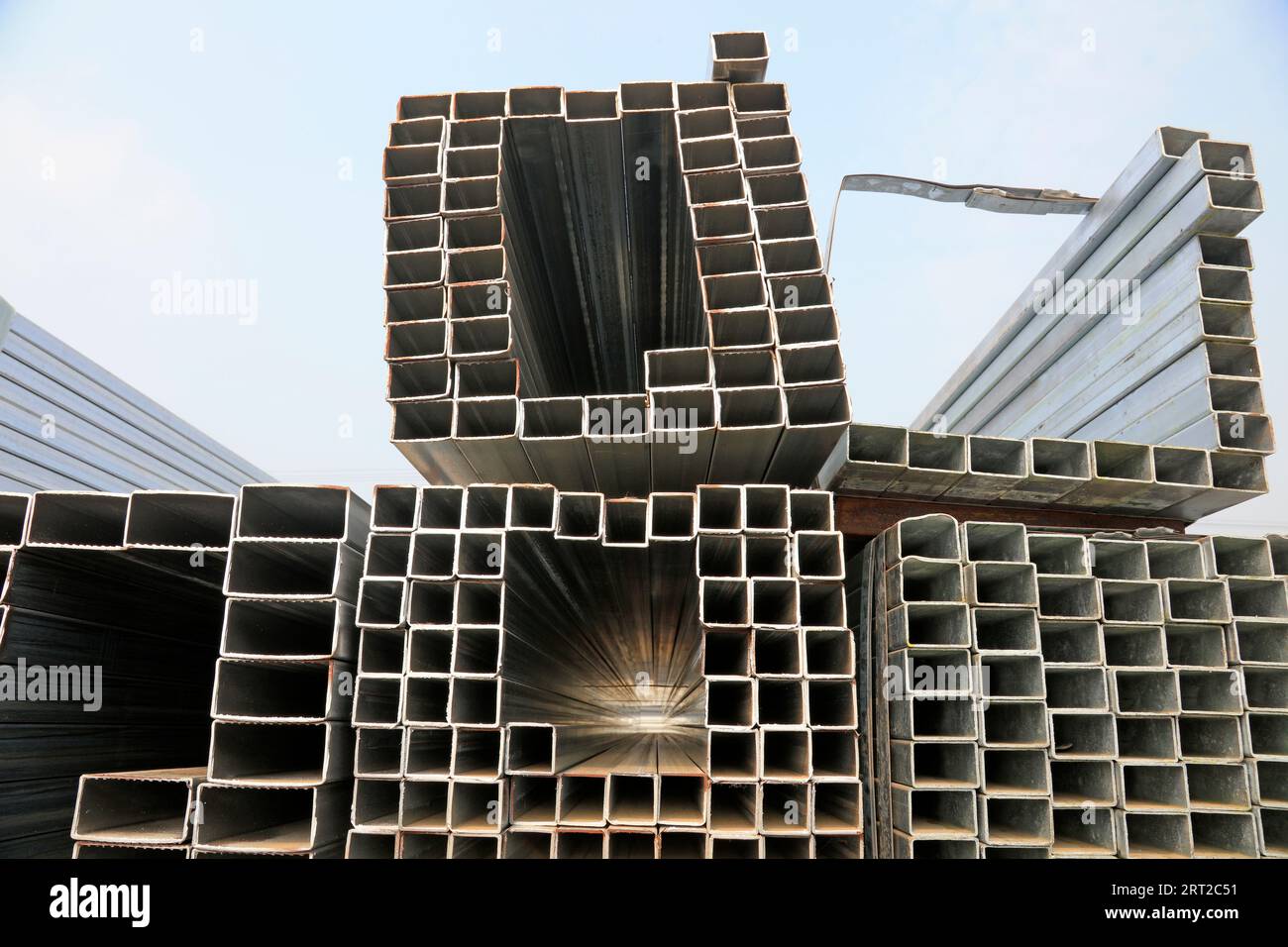 Steel cross section in the construction site Stock Photo - Alamy