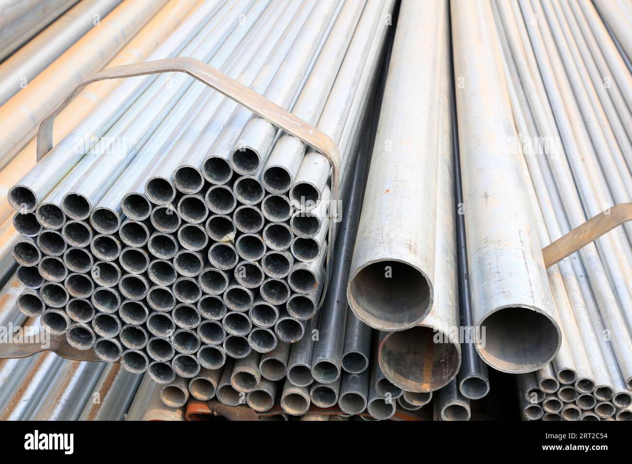 Steel cross section in the construction site Stock Photo - Alamy