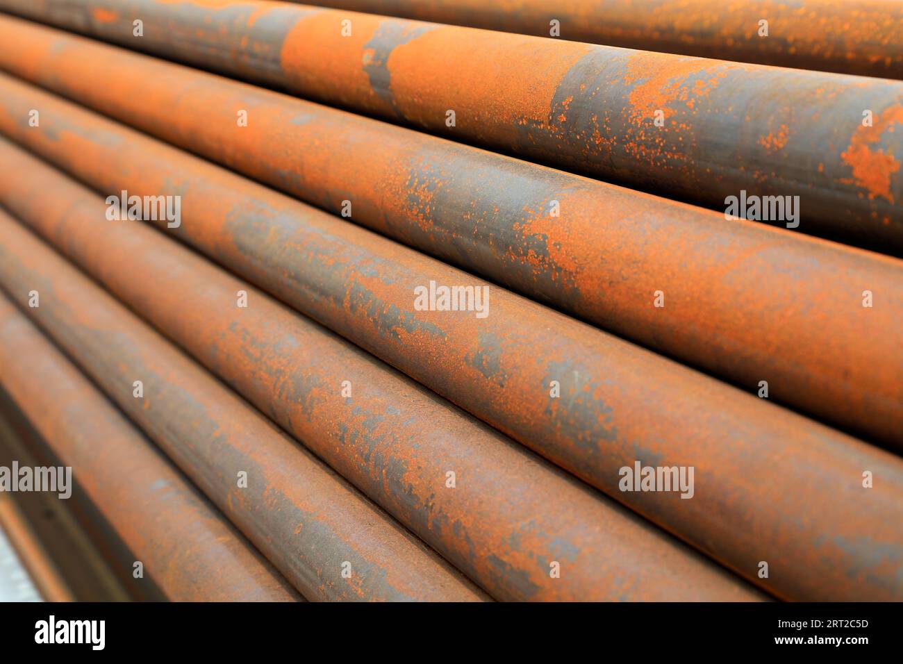 iron and steel building materials in the construction site Stock Photo ...