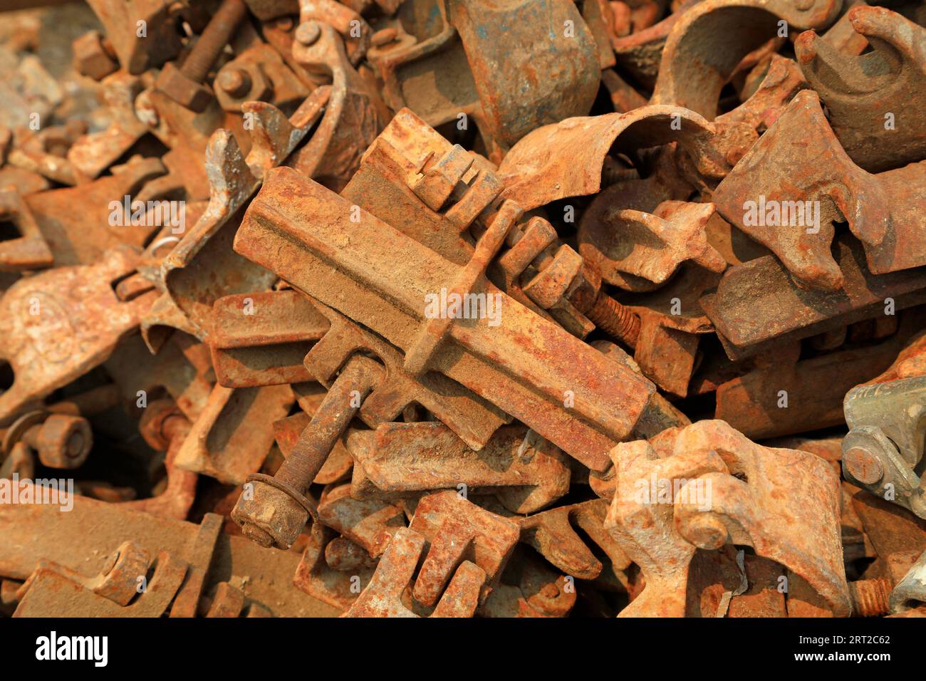 Steel fasteners in the construction site Stock Photo - Alamy