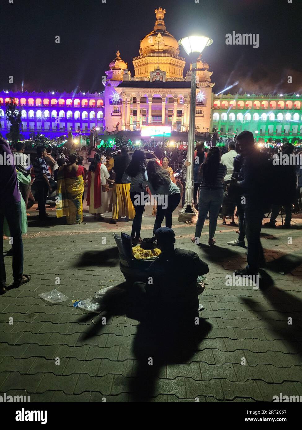 Vidhana soudha building during independence day celebration Stock Photo ...