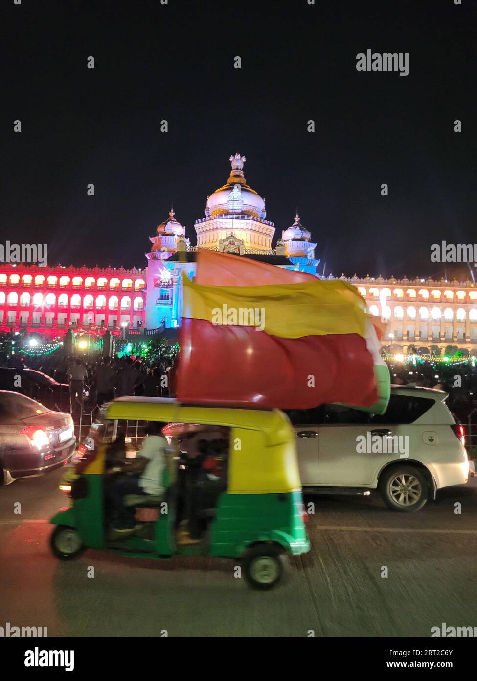 Vidhana soudha building during independence day celebration Stock Photo ...