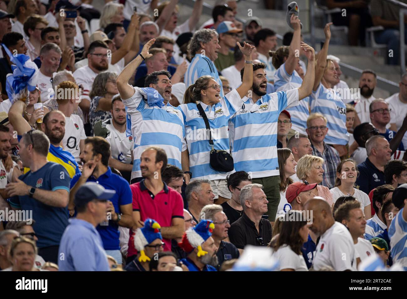 MARSELHA, MA - 09.09.2023: RUGBY WORLD CUP ARGENTINA X INGLATERRA - Argentine fans during the ...