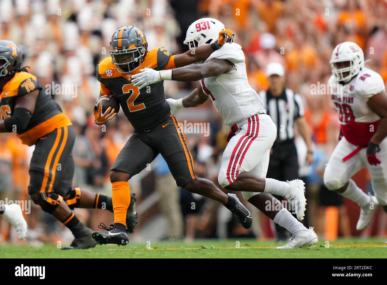 September 9, 2023: Jabari Small #2 of the Tennessee Volunteers runs the ...