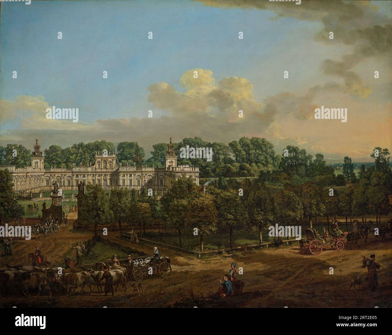 Wilanow Palace as seen from the entrance, 1776. Found in the Collection ...