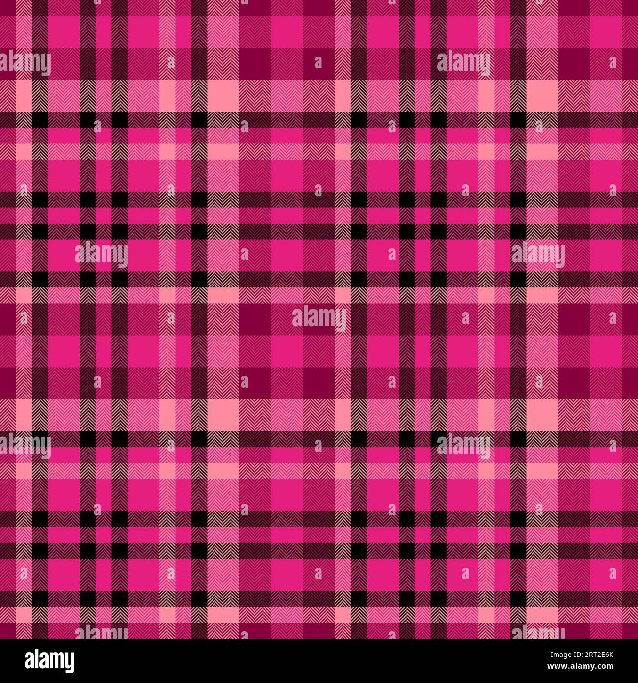 Seamless tartan texture of plaid textile fabric with a check pattern ...