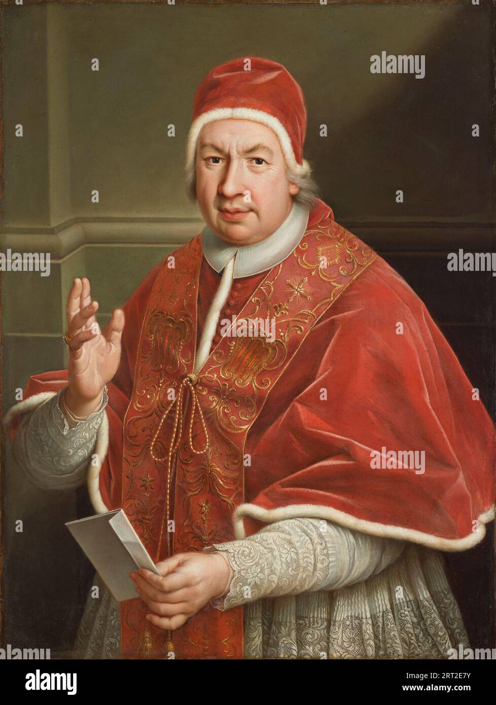 Portrait of the Pope Benedict XIV (1675-1758), First half of the 18th ...