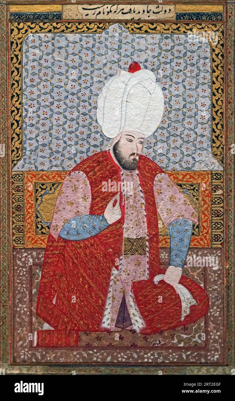 Portrait of Sultan Suleiman I the Magnificent, ca 1603-1617. Private ...