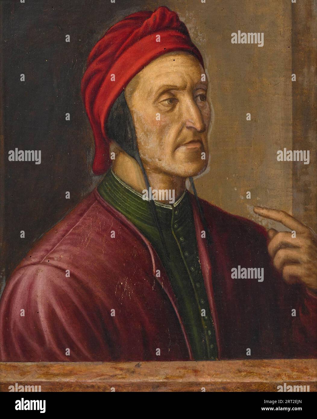 Portrait of Dante Alighieri (1265-1321), 16th century. Private ...