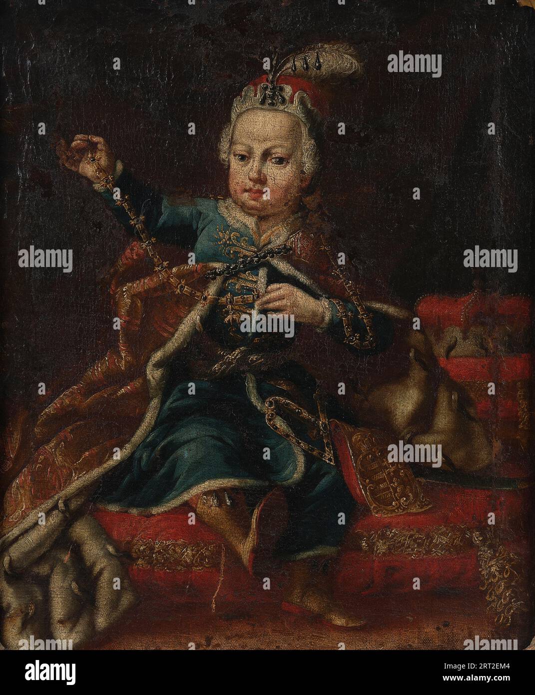 Portrait of Emperor Joseph II (1741-1790) as child, c.1745. Private ...