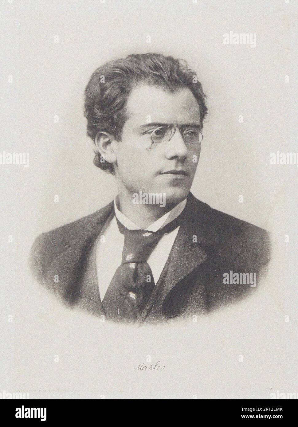 Portrait of Gustav Mahler (1860-1911), 1900s. Private Collection Stock ...