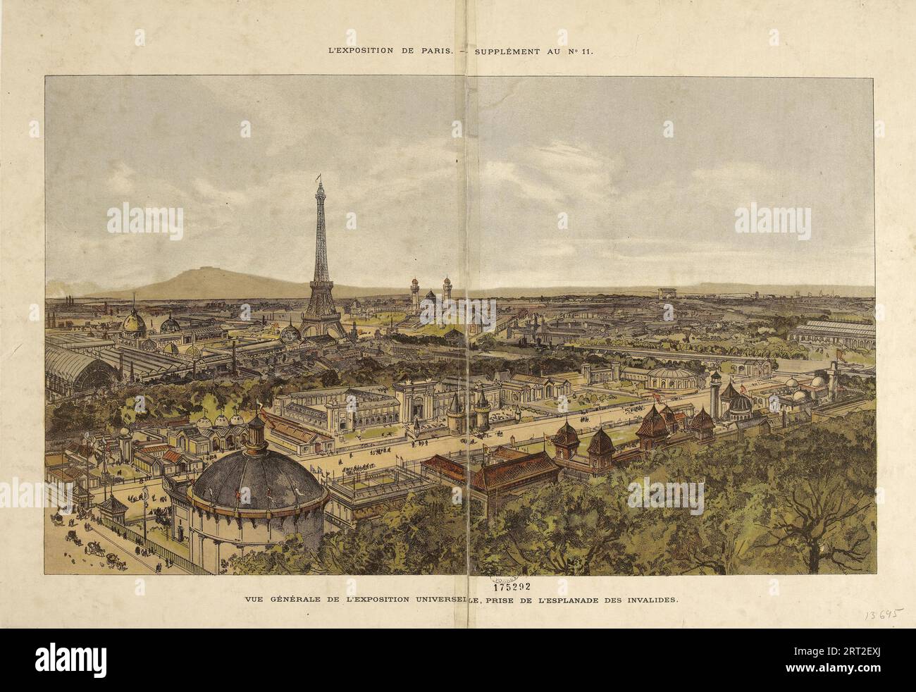 Exposition universelle de 1889, 1889. Private Collection Stock Photo ... Exposition universelle de 1889, 1889. Private Collection Stock Photo ...