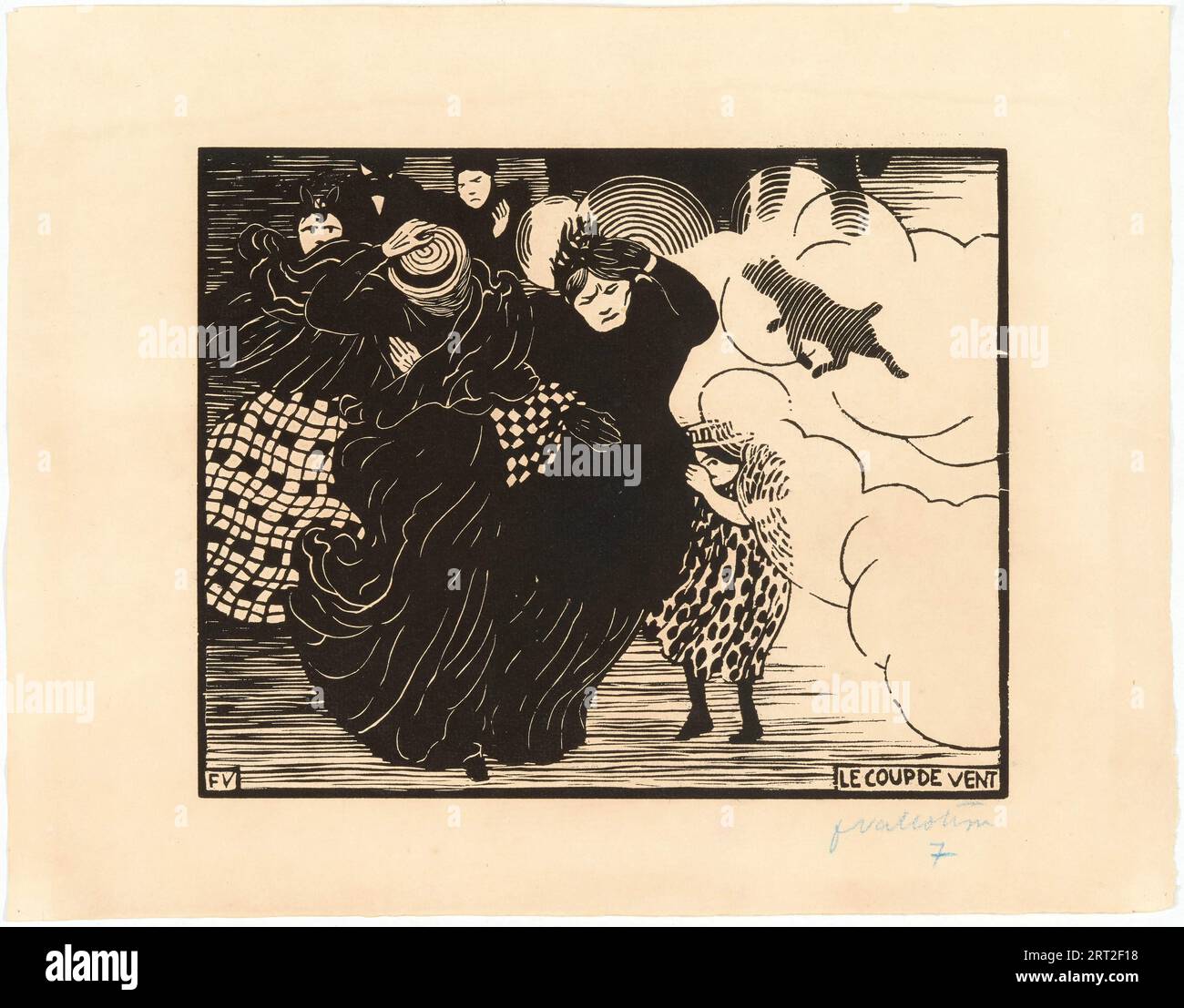 Le Coup de Vent, 1894. Private Collection Stock Photo - Alamy