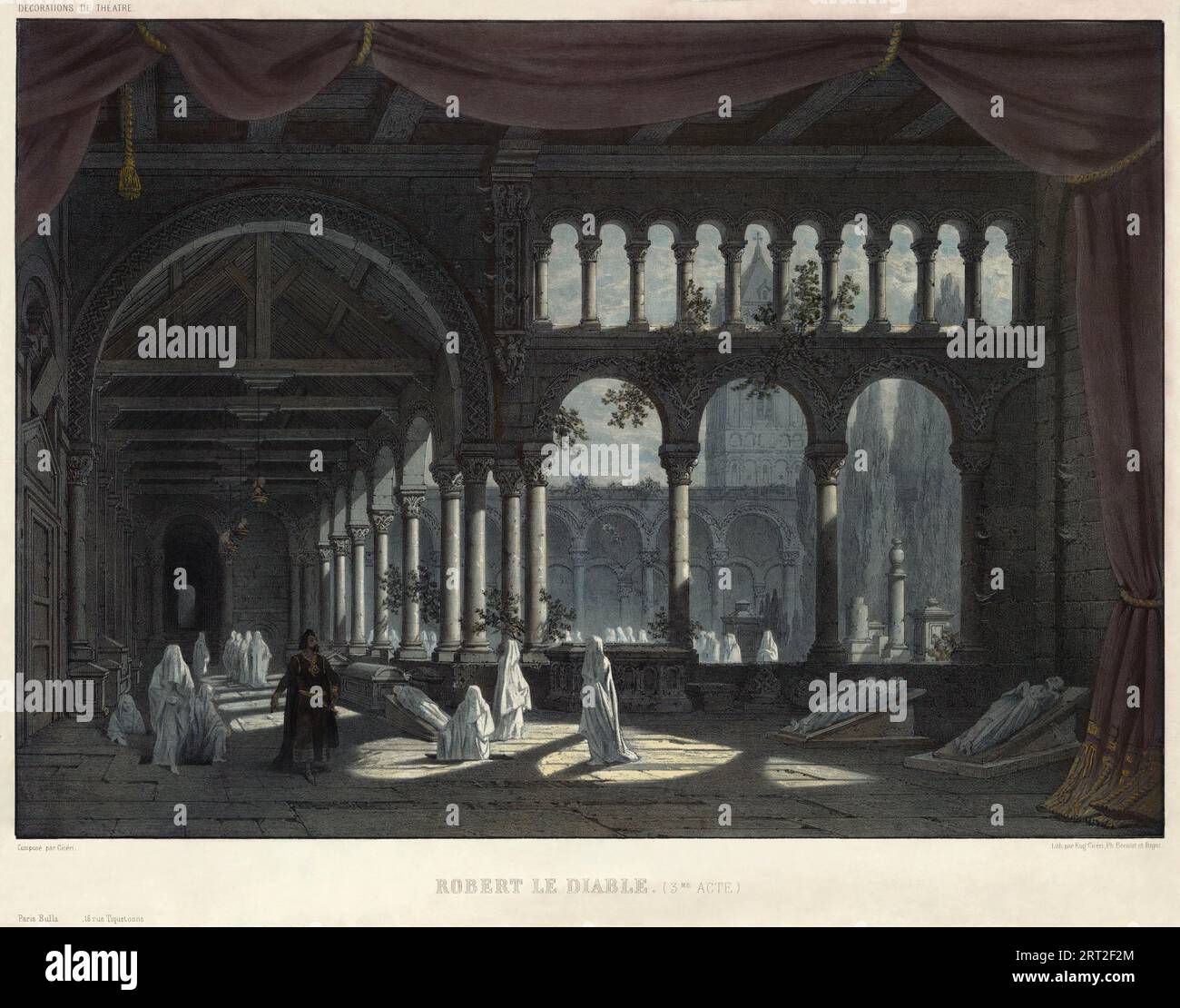 Ballet of the Nuns in the Opera "Robert Le Diable" by Giacomo Meyerbeer ...