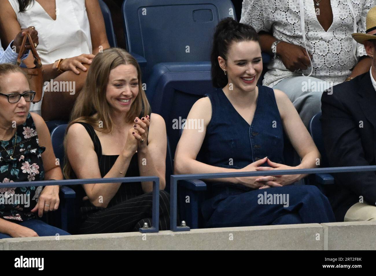 Flushing NY, USA. 09th Sep, 2023. **NO NY NEWSPAPERS** Amanda Seyfried and Rachel Brosnahan are ...
