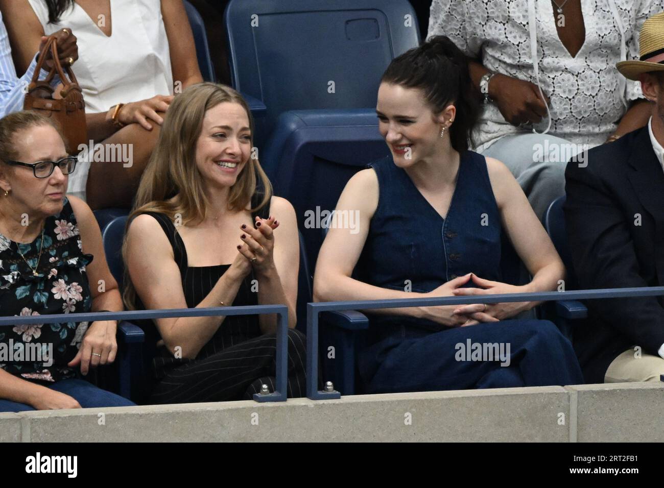 Flushing NY, USA. 09th Sep, 2023. **NO NY NEWSPAPERS** Amanda Seyfried and Rachel Brosnahan are ...
