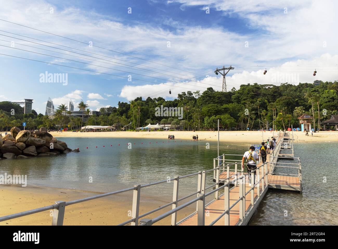 Siloso beach, Sentosa Island, Singapore Stock Photo - Alamy