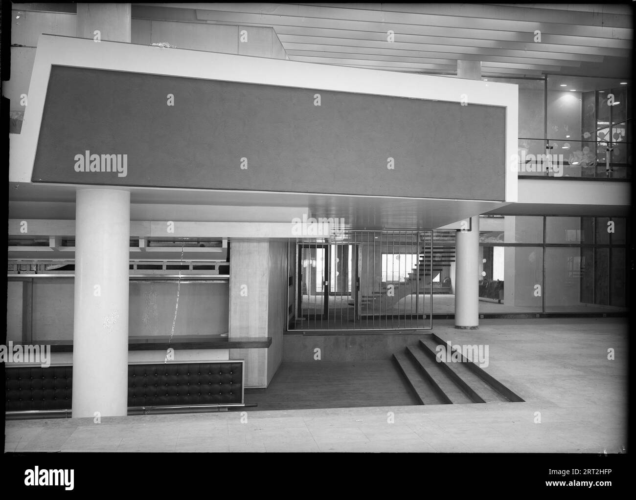 1950s bank interior hi-res stock photography and images - Alamy