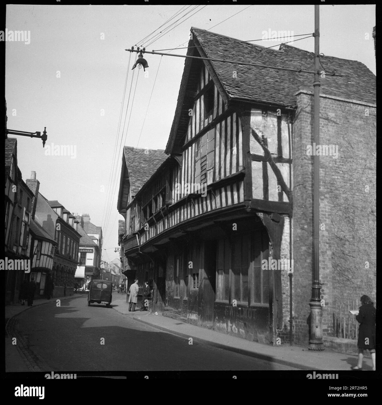The Greyfriars, Friar Street, Worcester, Worcestershire, 1946. Looking ...