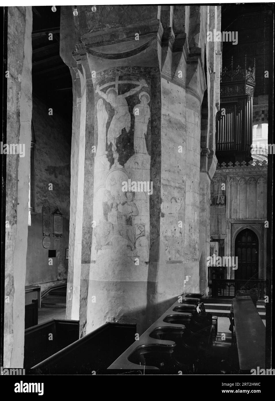 Nave wall paintings Black and White Stock Photos & Images - Alamy