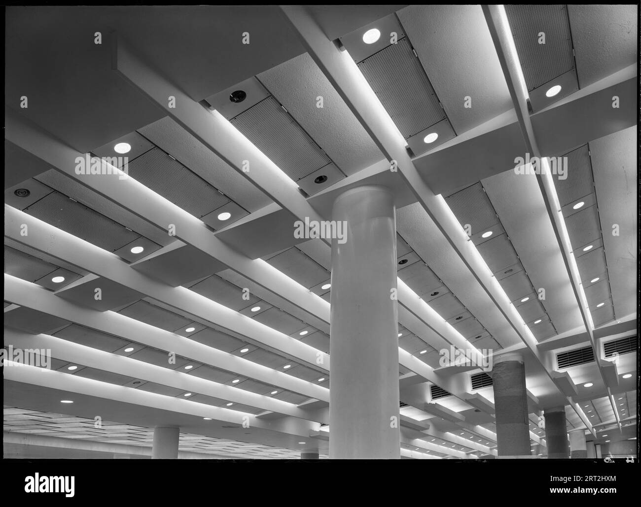 1950s bank interior hi-res stock photography and images - Alamy