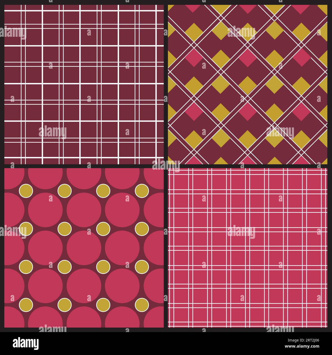 A set of 4 patterns Stock Vector Image & Art - Alamy
