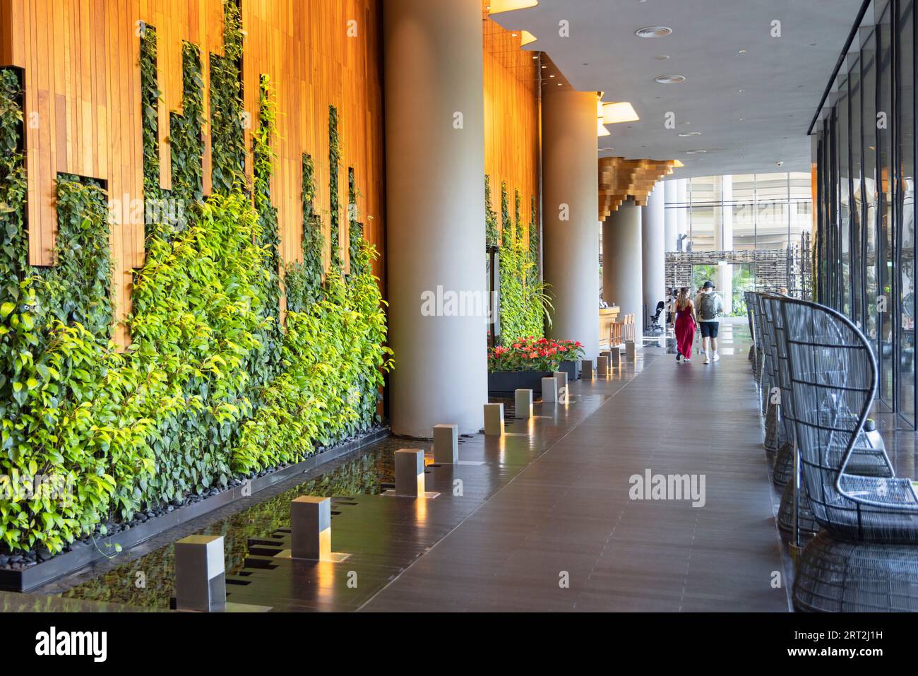 Lobby of Parkroyal Collection Pickering Hotel, Singapore Stock Photo ...