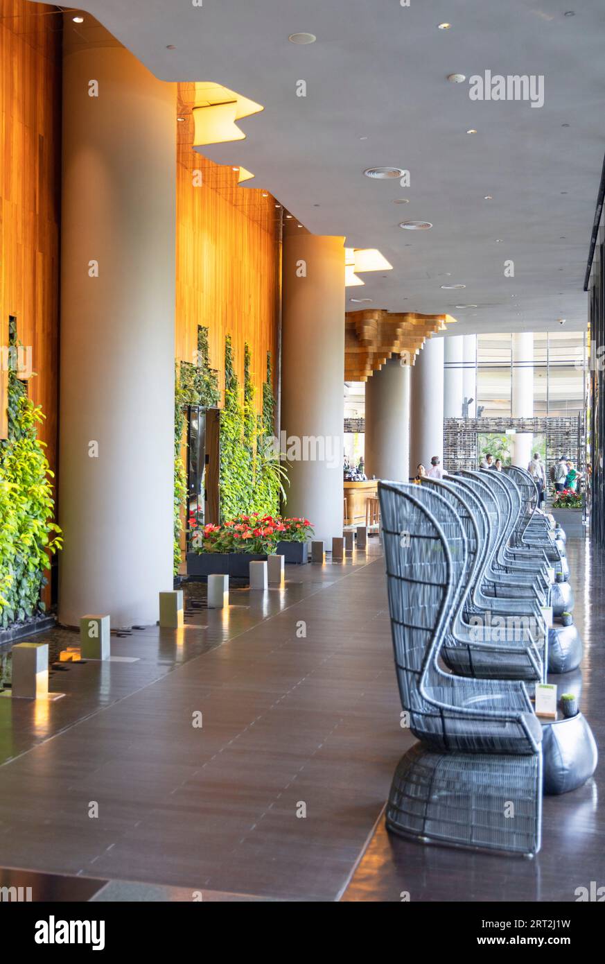 Lobby of Parkroyal Collection Pickering Hotel, Singapore Stock Photo ...