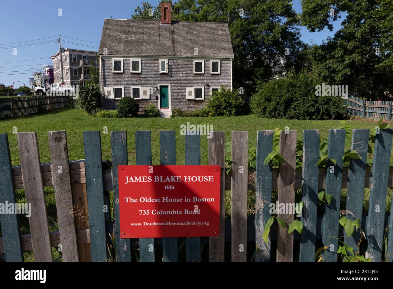 James Blake House, oldest house in Boston Massachusetts Stock Photo - Alamy