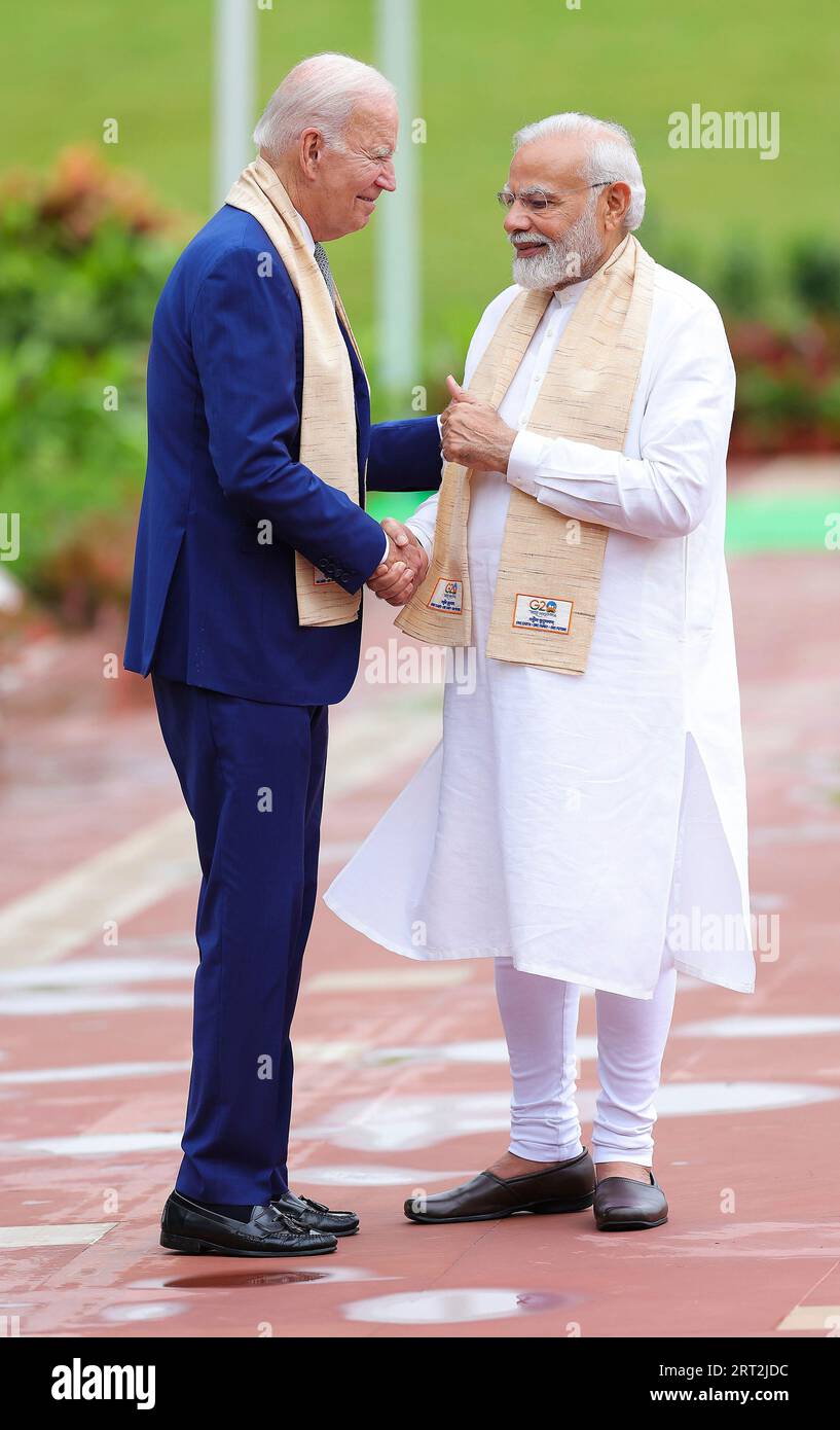 New Delhi, India. 10th Sep, 2023. Indian Prime Minister Narendra Modi ...