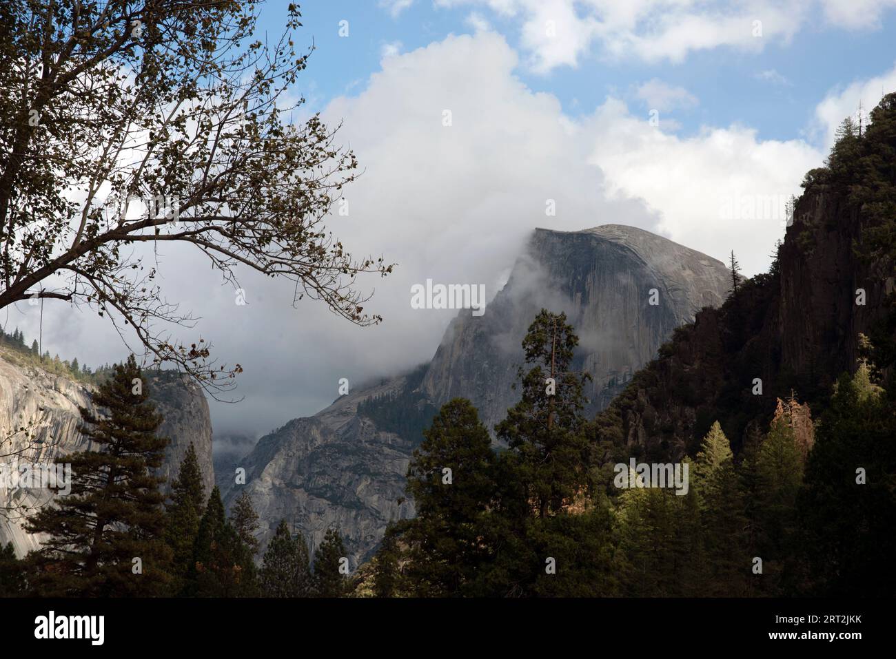 Yosemite, California, USA, 2022. The iconic Half Dome Mountain, one of ...