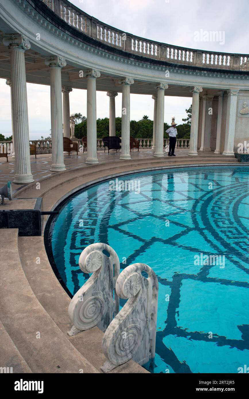 Hearst Castle, California, USA, 2022. The Neptune Pool, designed by ...
