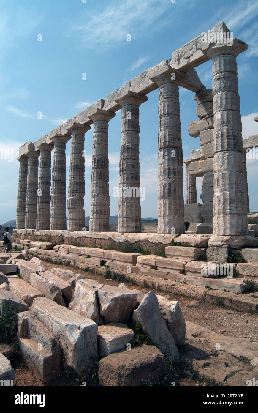 The Temple of Poseidon built by the Greeks in the 5th century BC is ...