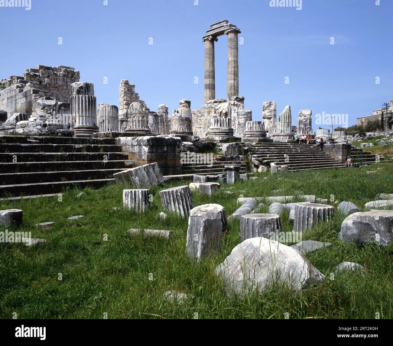 The ruins of Didyma, or Didymaion, a sanctuary from ancient Greek Times ...