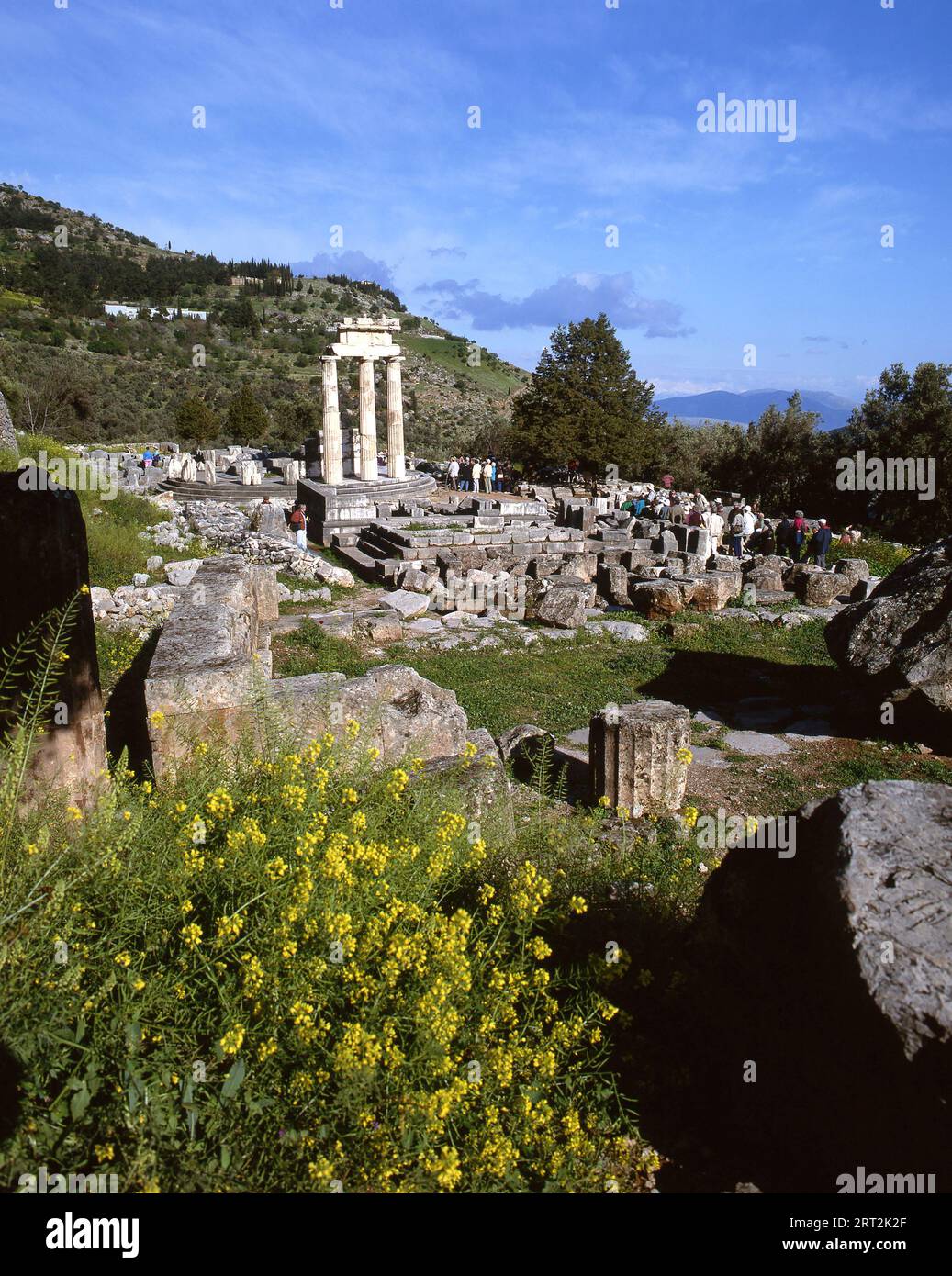 The remains of the Temple of Apollo, built around the fourth century BC ...