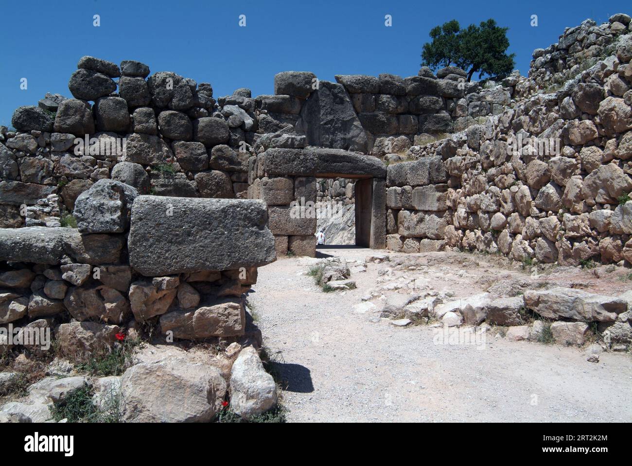 The ancient Greek archaeological site of Mycenae, an important centre ...