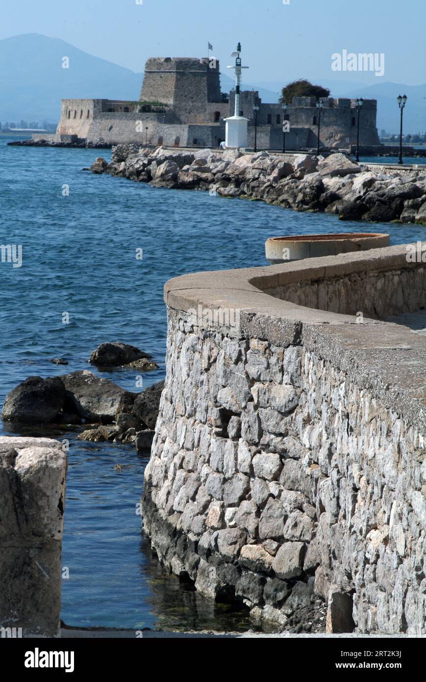The Renaissance era Bourtzi Castle sits in the harbour of the ...