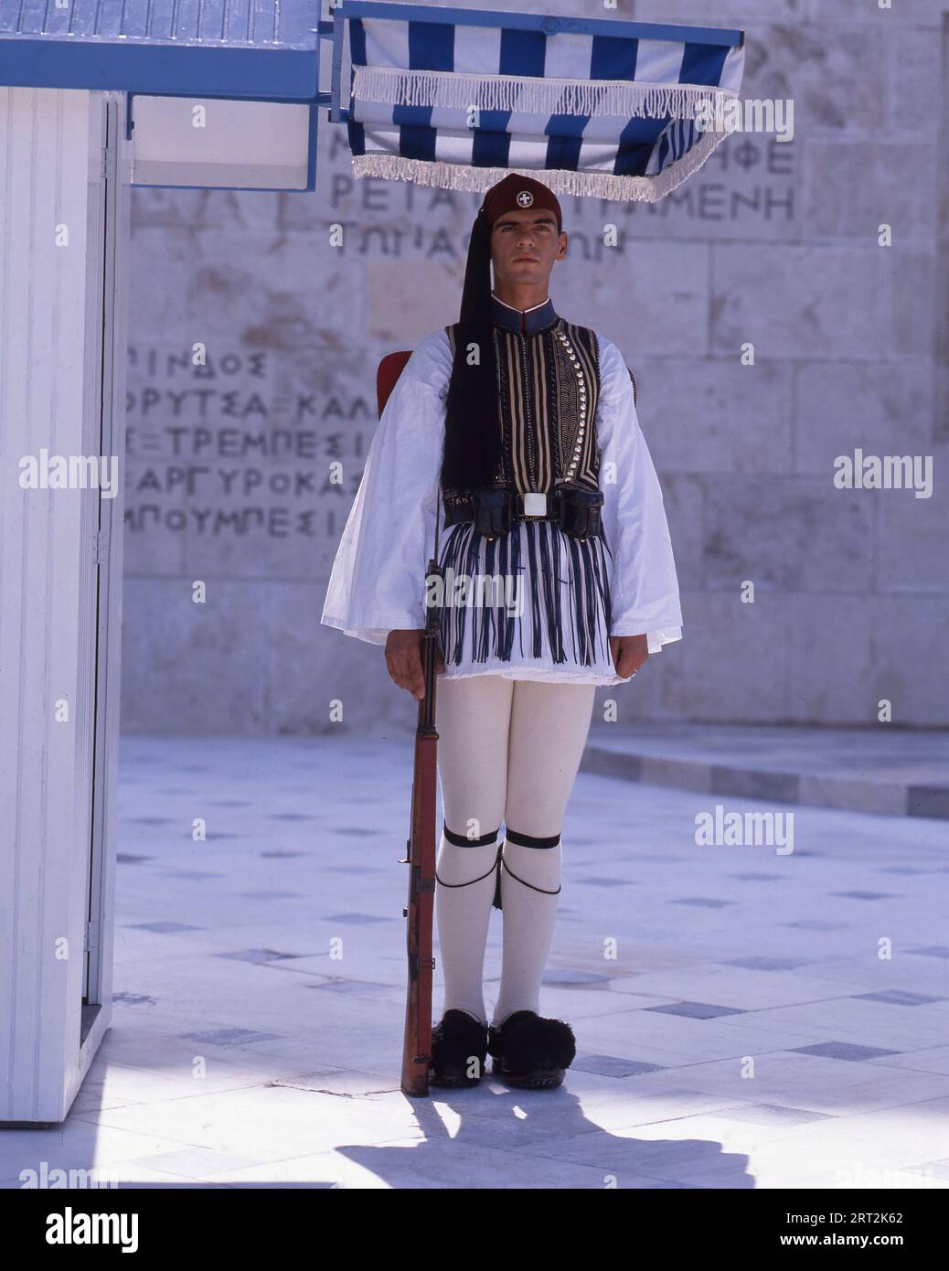 Sentries from the elite light infantry 24 hour honour guard who change ...