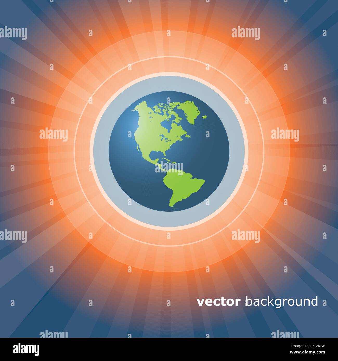 Sun Rays and Earth Vector Stock Vector Image & Art - Alamy