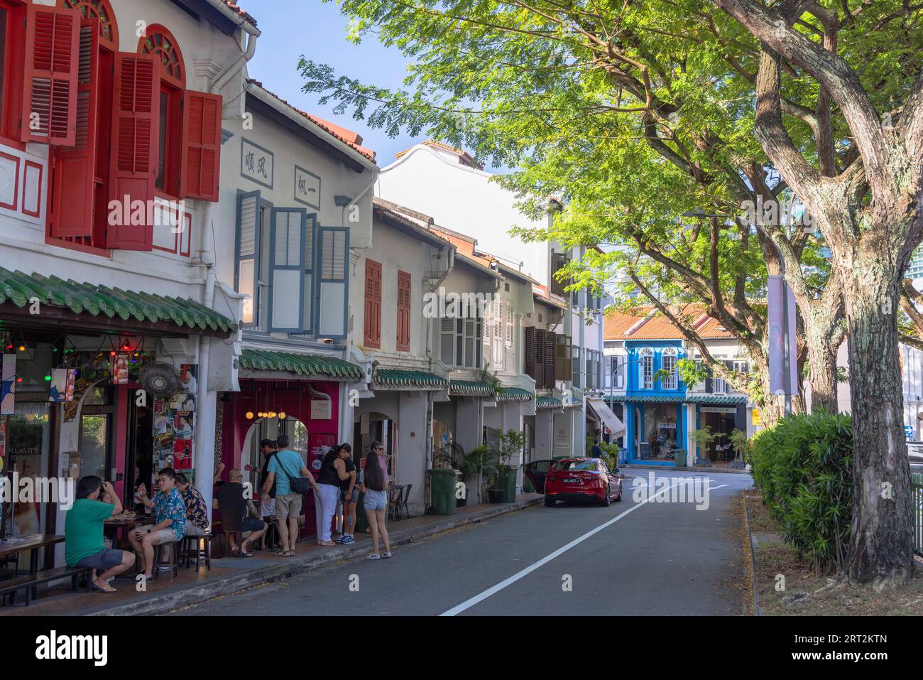 Restaurants and bars in traditional Peranakan shophouses, Tanjong Pagar ...