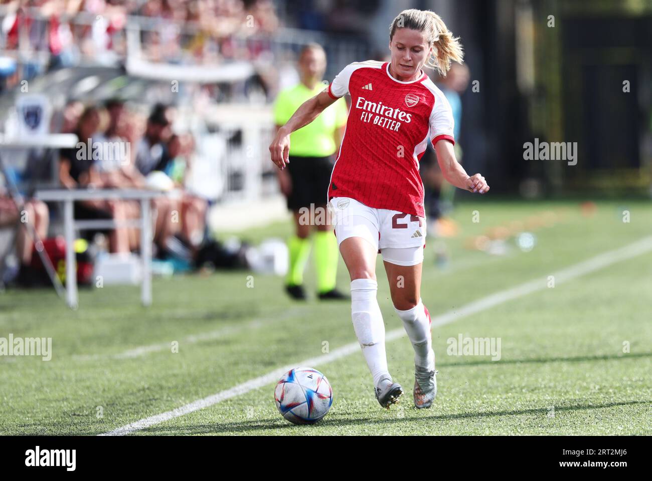 Arsenals no 24. Cloé Lacasse during Saturdays final match between ...