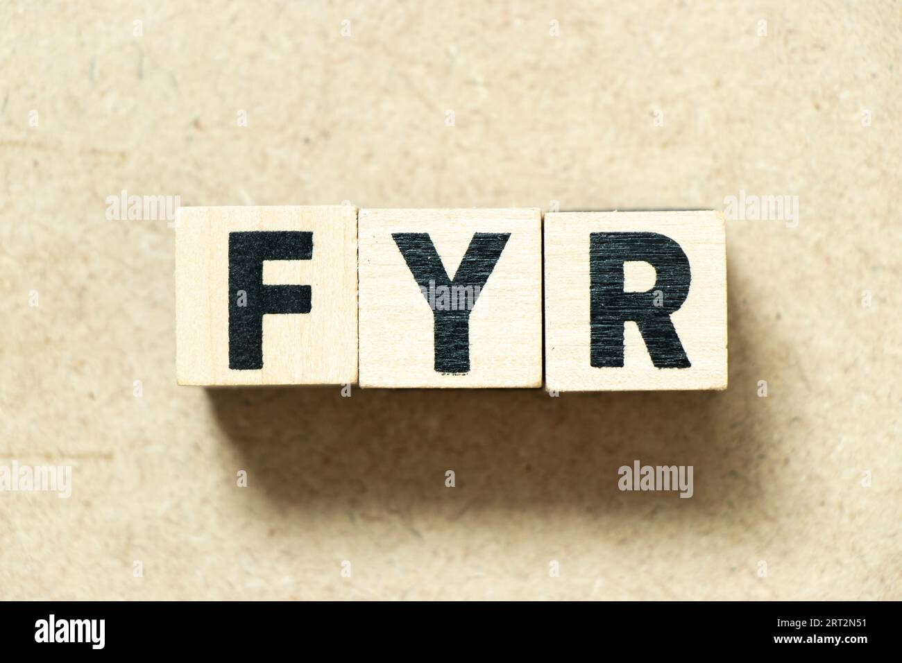 Alphabet letter block in word FYR (abbreviation of for your reference ...