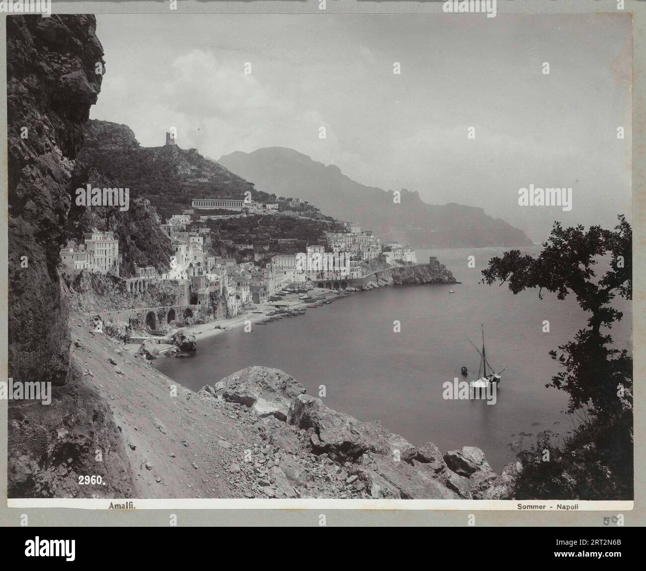 Amalfi Coast, Archival Photography, 1900, 1900s, Italy, Vintage Print ...