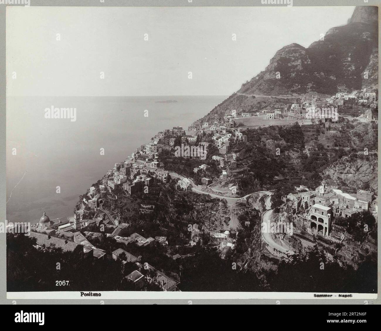 Positano, Archival Photography, 1900, 1900s, Italy, Vintage Print Stock ...